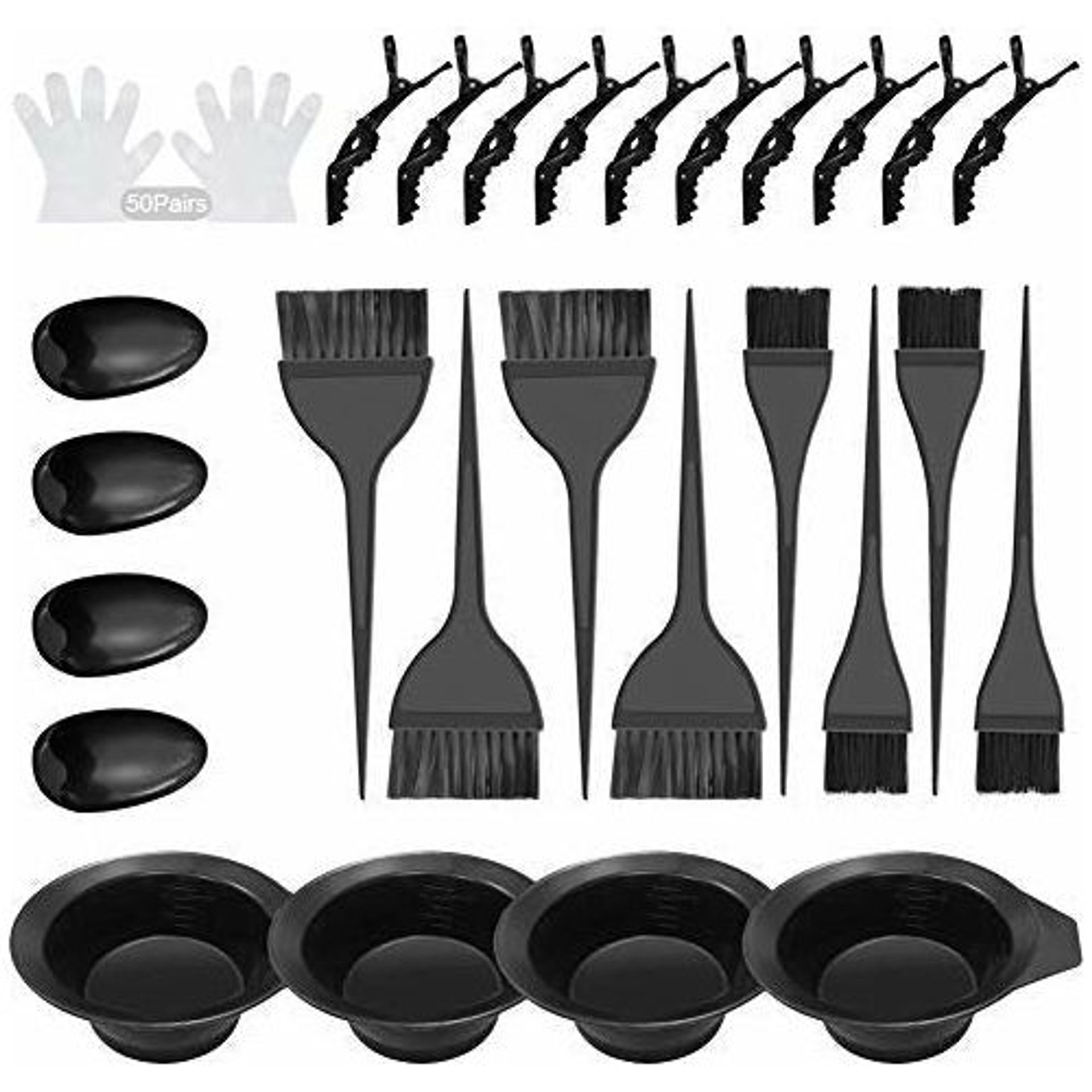 Hair Colour Set,Hair Tinting Set,Hair Dye Kit,Hair Colour Brush,Colouring