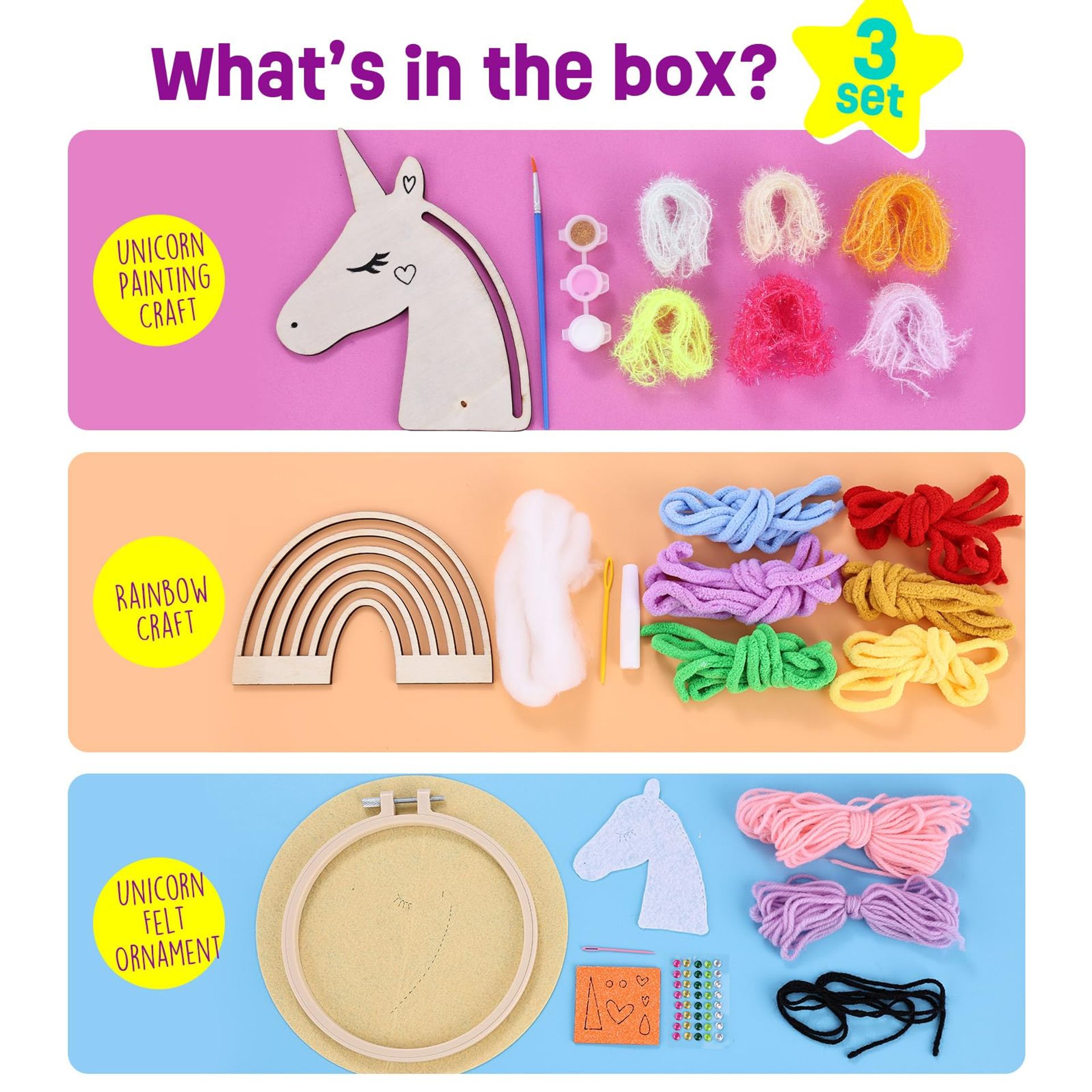 Unicorn Craft Kit For Girls Ages 6-12 - DIY Arts & Crafts Birthday Gift