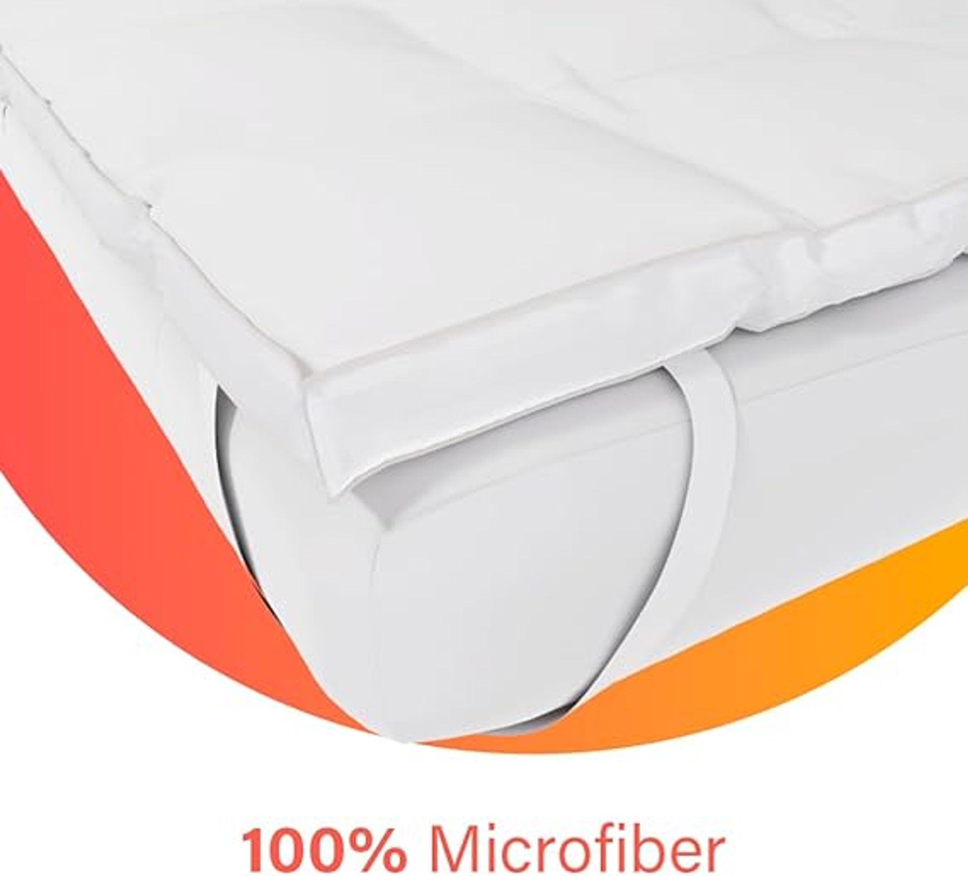 Emma Microfiber Mattress Topper - Single, White | Ultimate Comfort & Temp