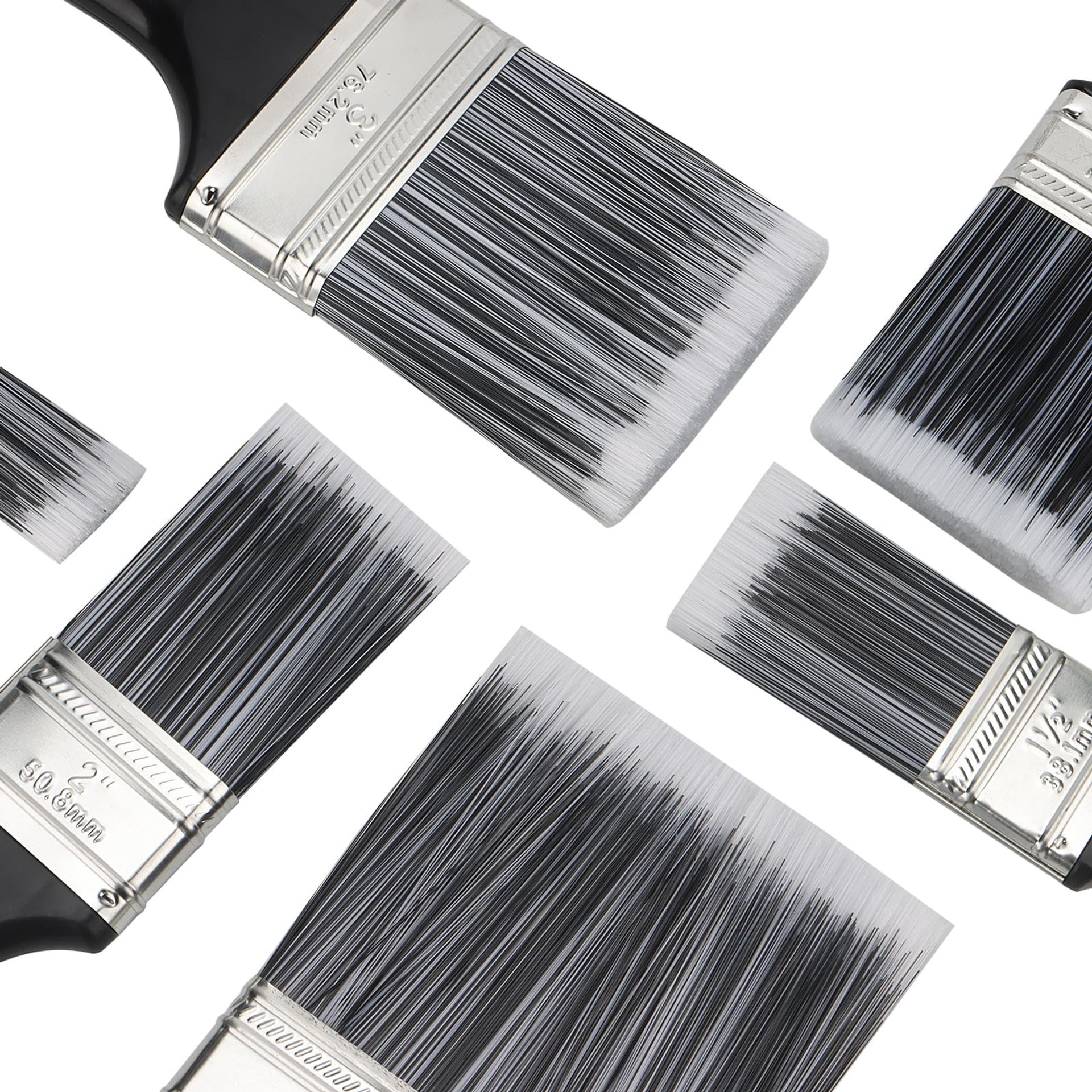 12 Piece Paint Brush Set For Decorating Walls, Doors, Fences & Trim - As