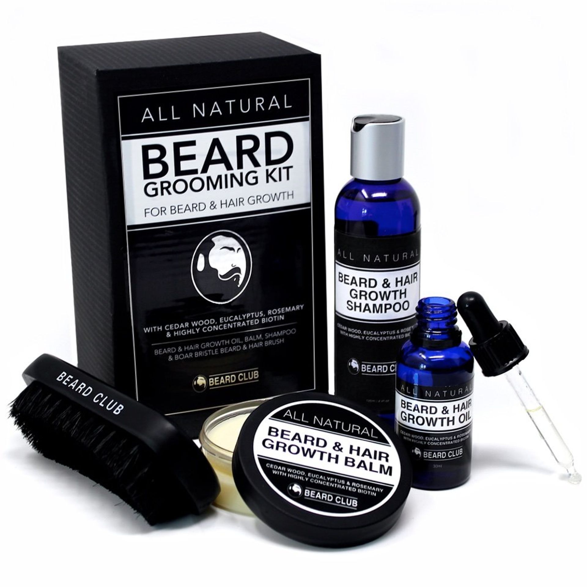 Beard Club - Beard Grooming Kit For Men - Beard Growth Kit - Includes Bea
